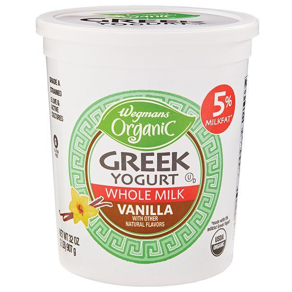 Review - Wegmans Organic Greek Yogurt, Whole Milk Vanilla - MealWhizz