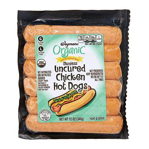 Review - Wegmans Organic Skinless Uncured Chicken Hot Dogs - MealWhizz