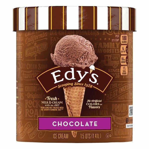 Review - Edy's Ice Cream, Chocolate - MealWhizz