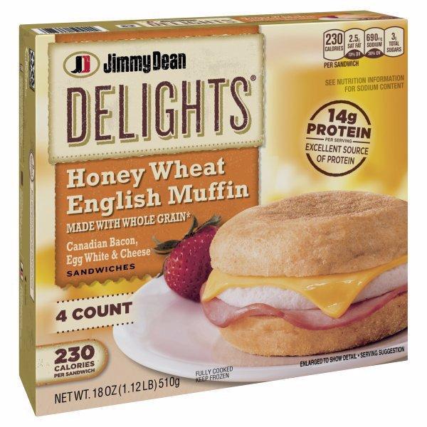 Review - Jimmy Dean Canadian Bacon, Egg White & Cheese English Muffin ...