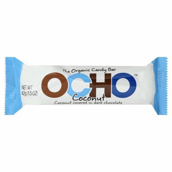 Review - Ocho Candy Bar, Organic, Coconut - MealWhizz