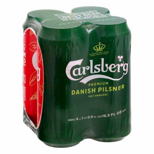 Review - Carlsberg Lager Beer 4/16.9 oz cans - MealWhizz